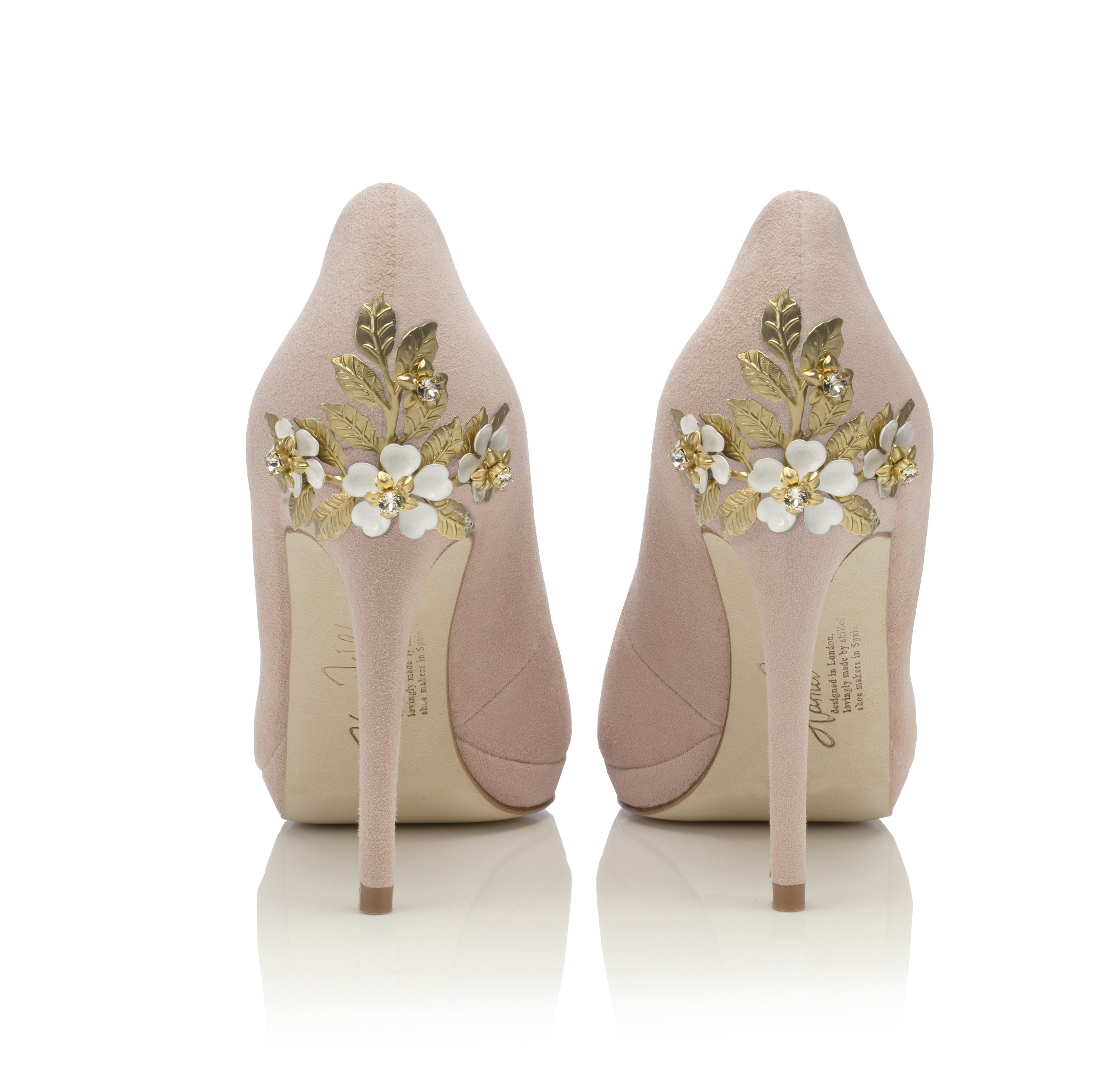 Bespoke Bridal Pumps - High Heel Bridal Court Shoes with a platform by ...